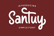 Santuy, a Script Font by windestrian
