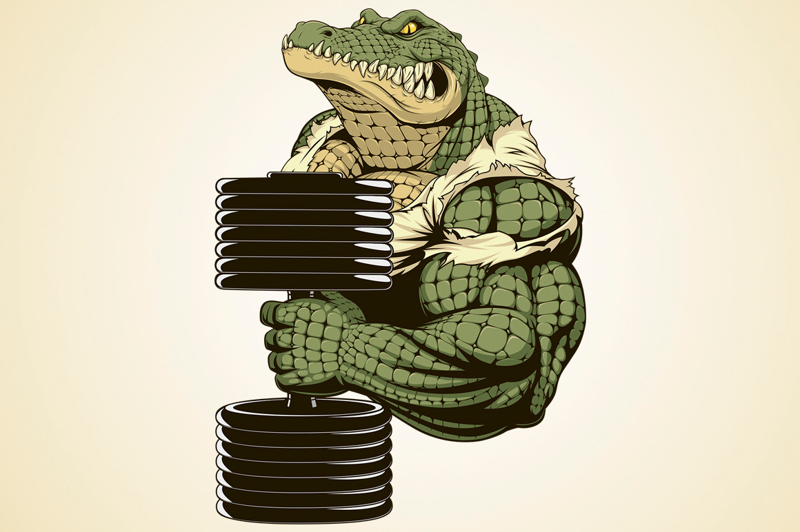 Ferocious strong crocodile, an Animal Illustration by Mark2000