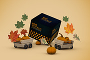 Thanksgiving Box Mockup, a Cups & Container Mockup by Qaleb Studio ...