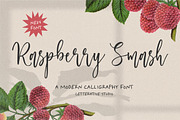 Raspberry Smash - Calligraphy Font, a Script Font by Letterative Studio