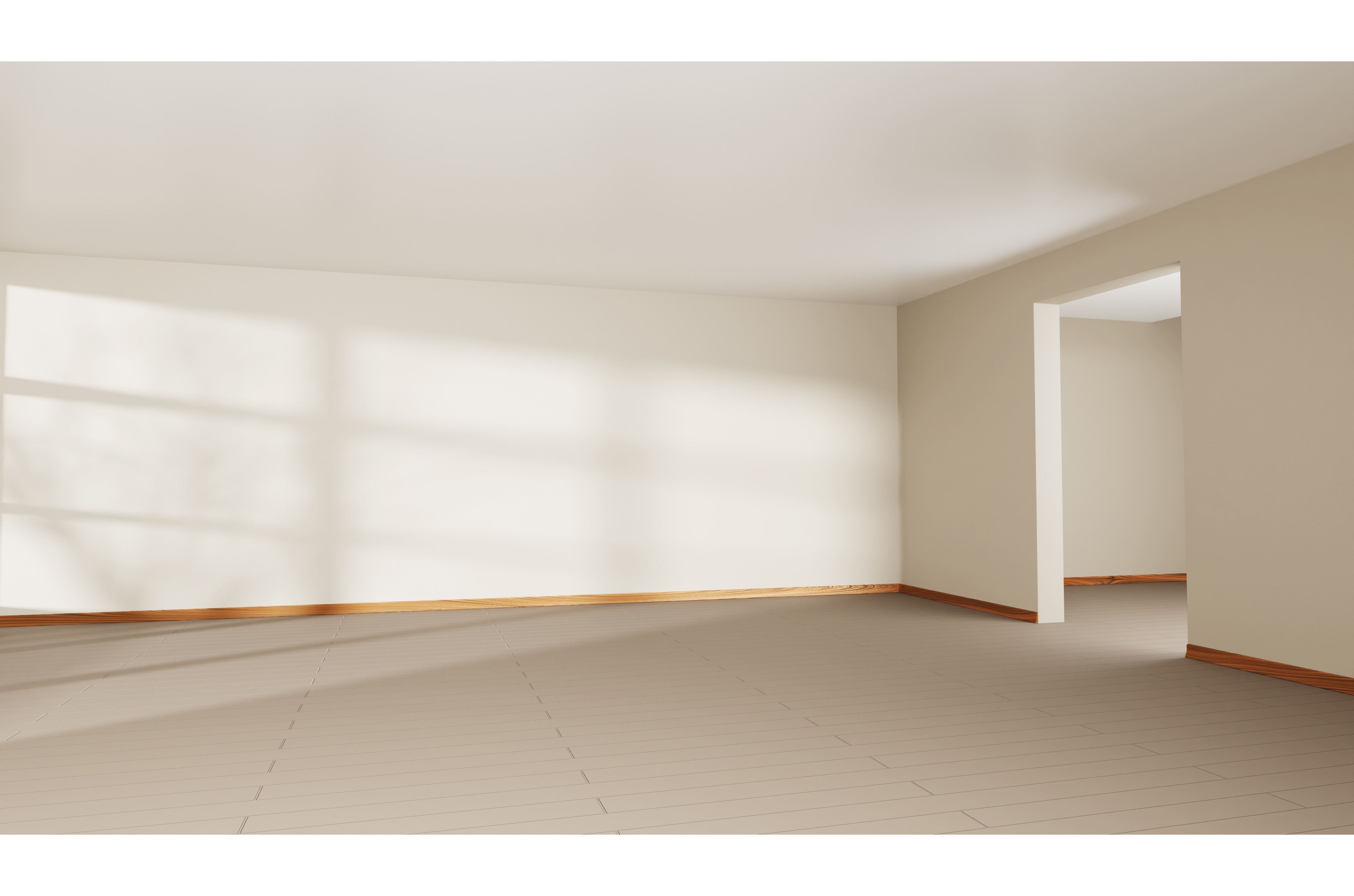 3d empty room interior with doorway, an Architecture 3D Model by ...