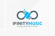 Infinity Music Logo Template, a Branding & Logo Template by LOGOMAGINE