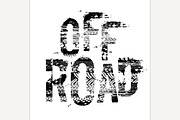 Off-Road Tire Lettering, a Texture Illustration by Anna's Shop
