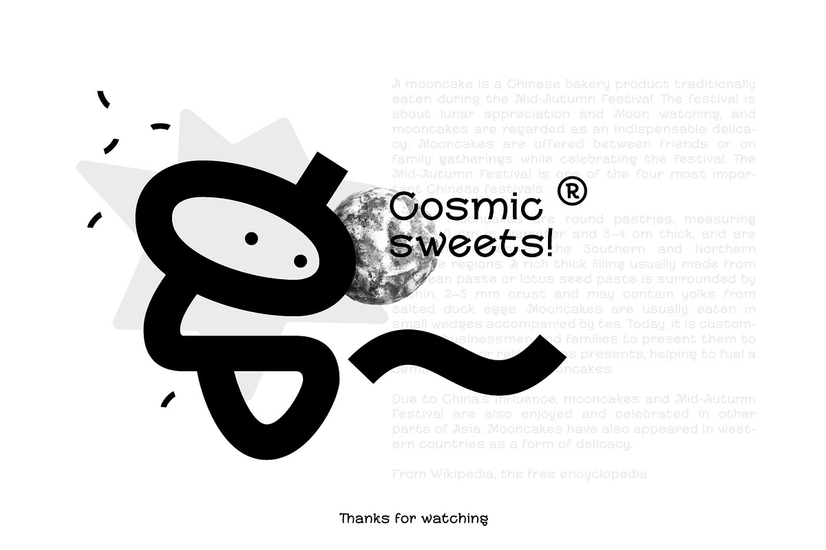 Mooncake Font