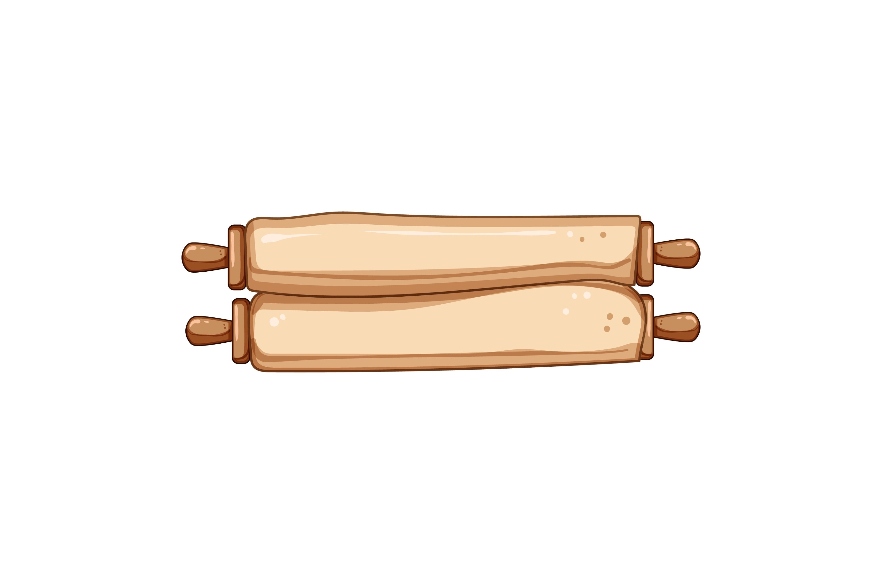 old scroll papyrus cartoon vector, an Object Illustration by pikepicture