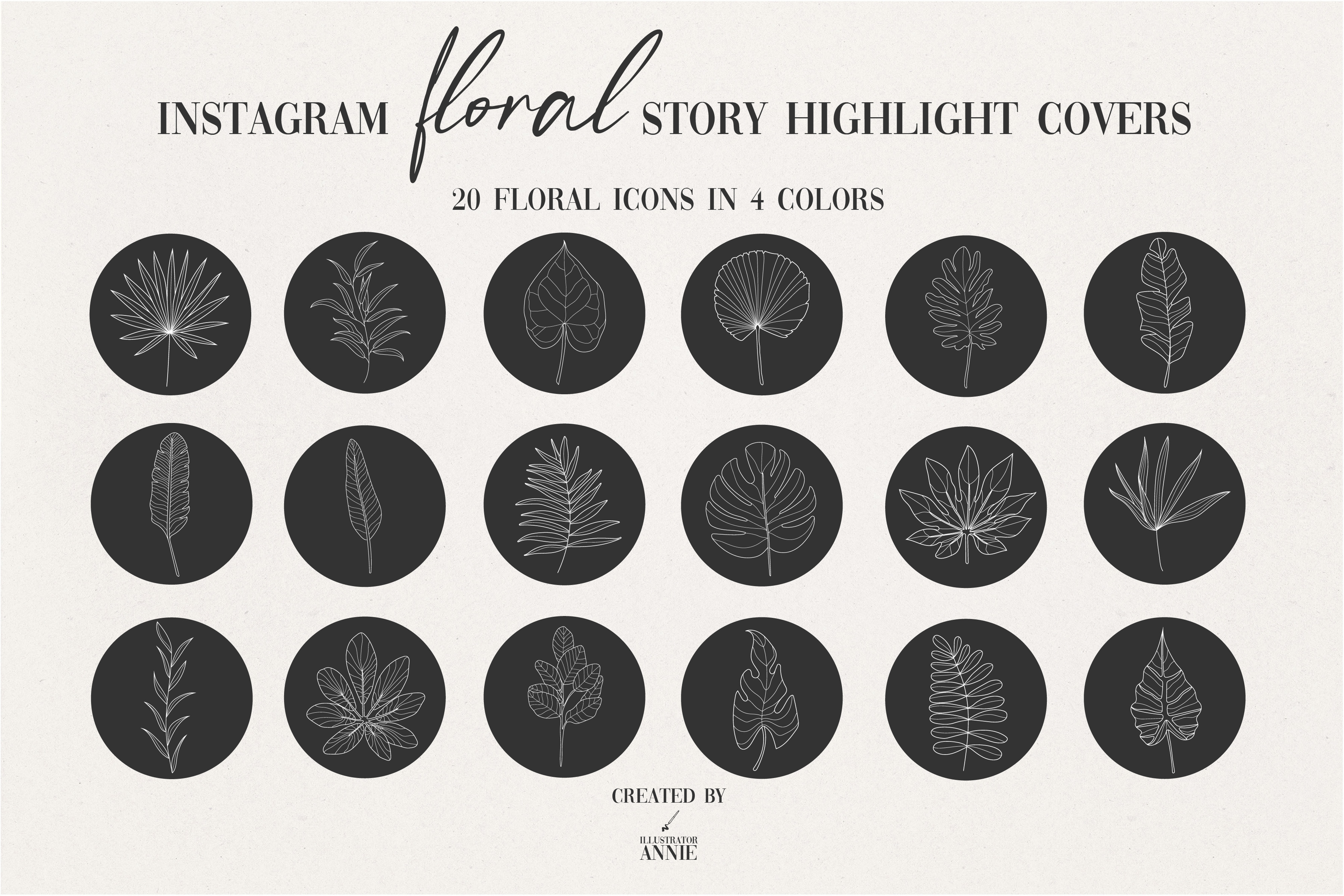Instagram Story Highlight Cover set, a Social Media Template by ...