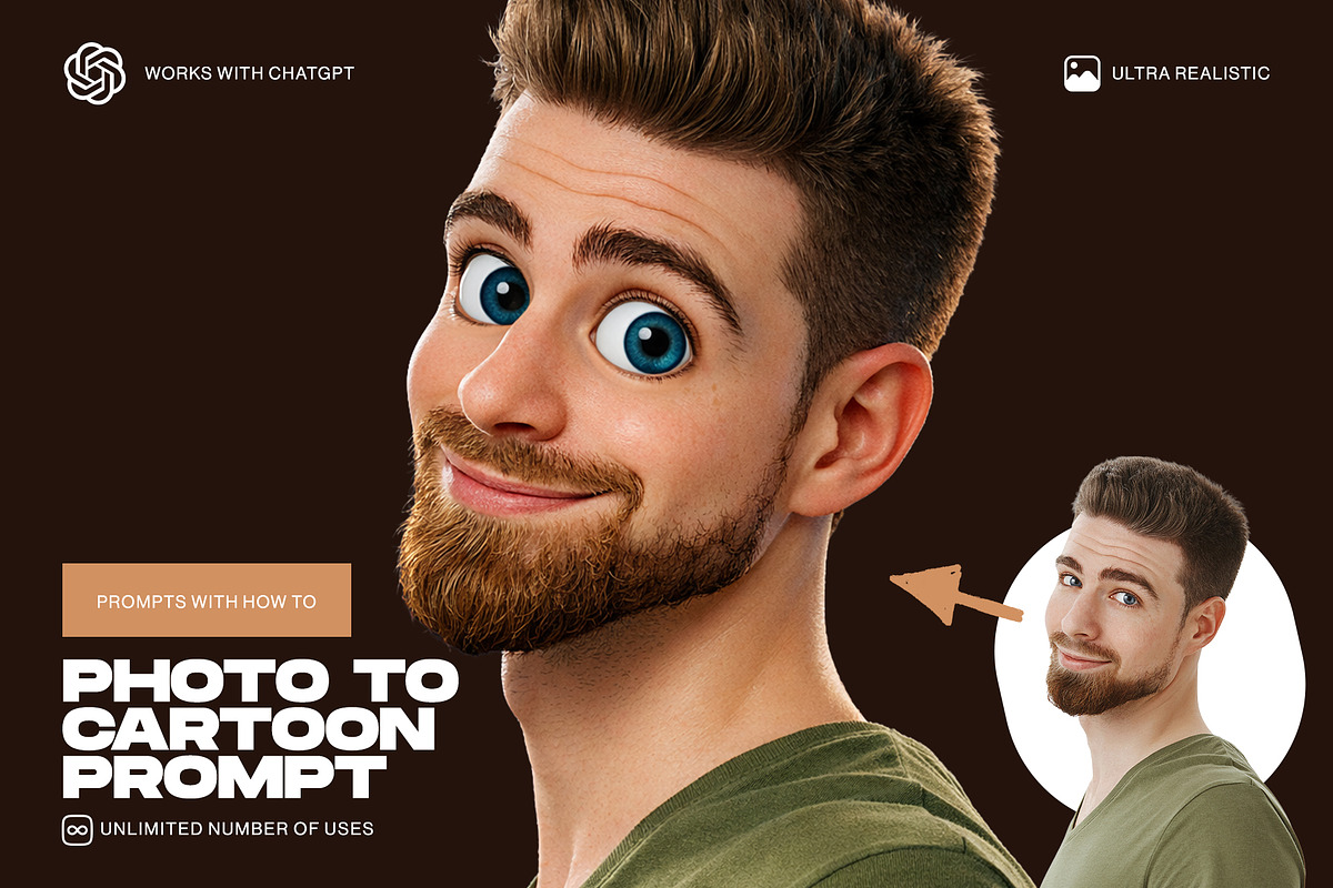 Photo To Cartoon Effect AI Prompt, a Preset Add-On by iHemalaya