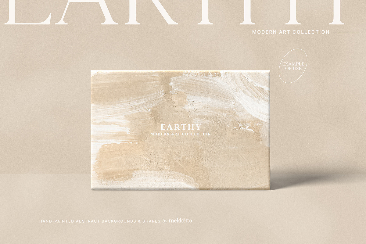 Earthy Paintings. Textures & Shapes, a Background Graphic by mekkêtto