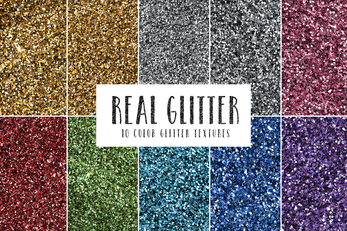 Real Glitter Textures, a Texture Graphic by Medialoot
