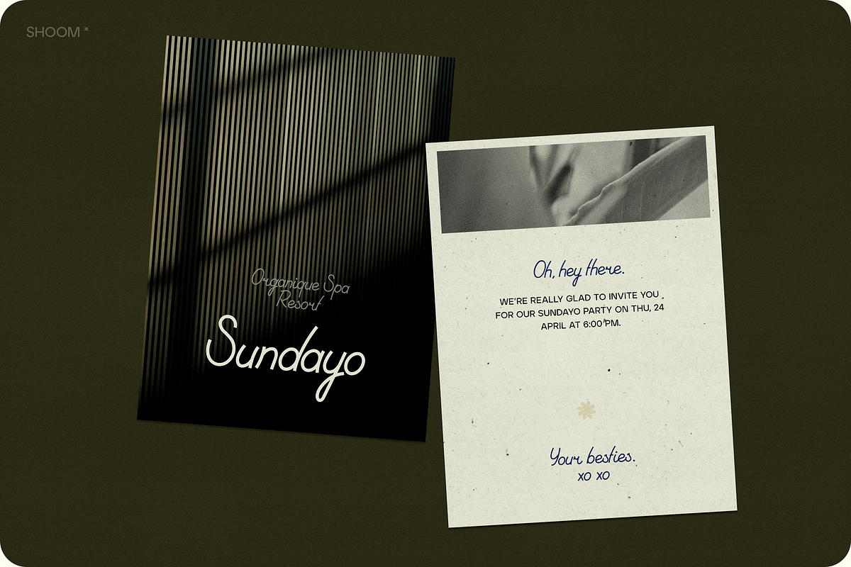 Peacho: Aesthetic Script, a Script Font by SHOOM HOUSE