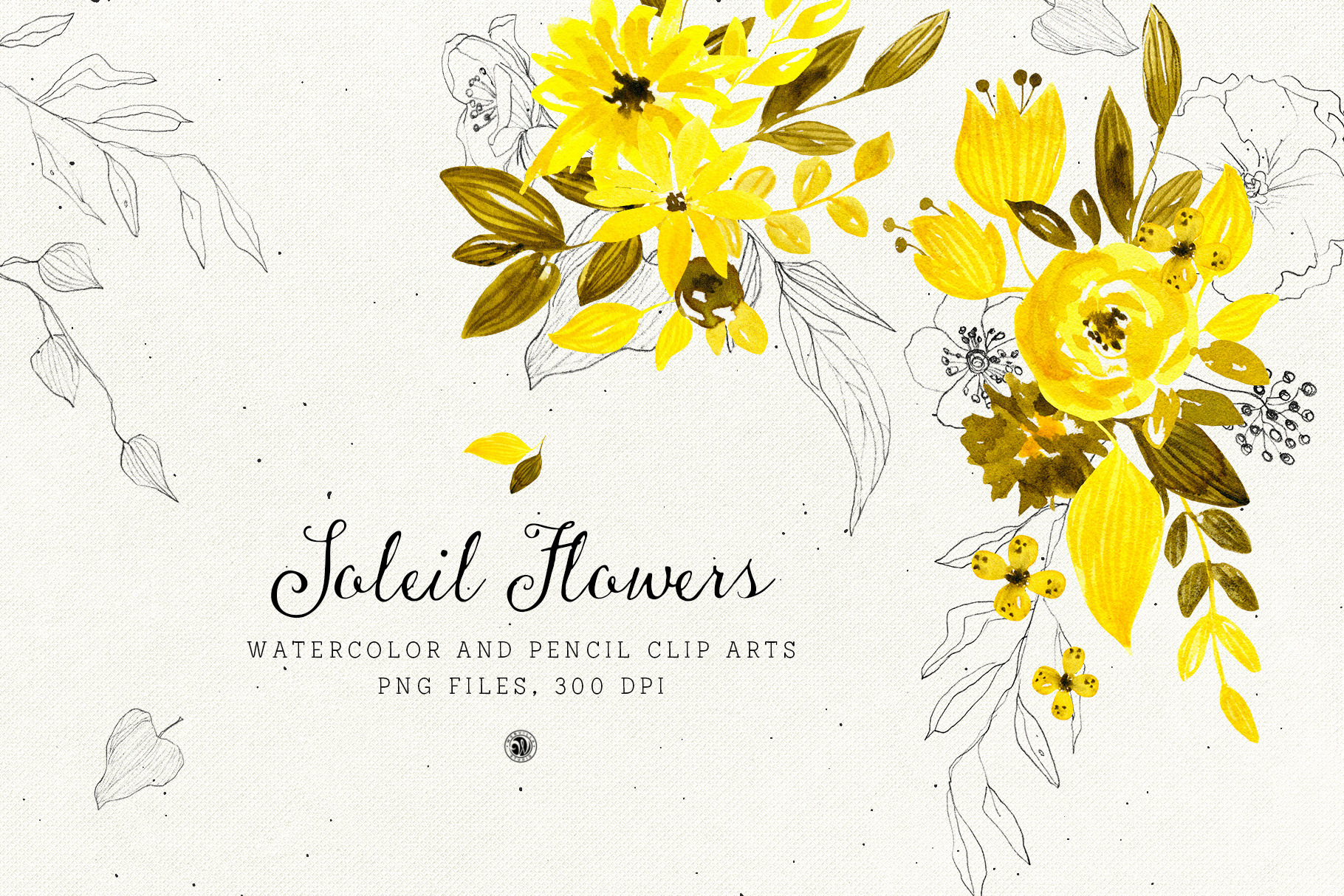 Soleil Flowers, a Decorative Illustration by Webvilla Studio