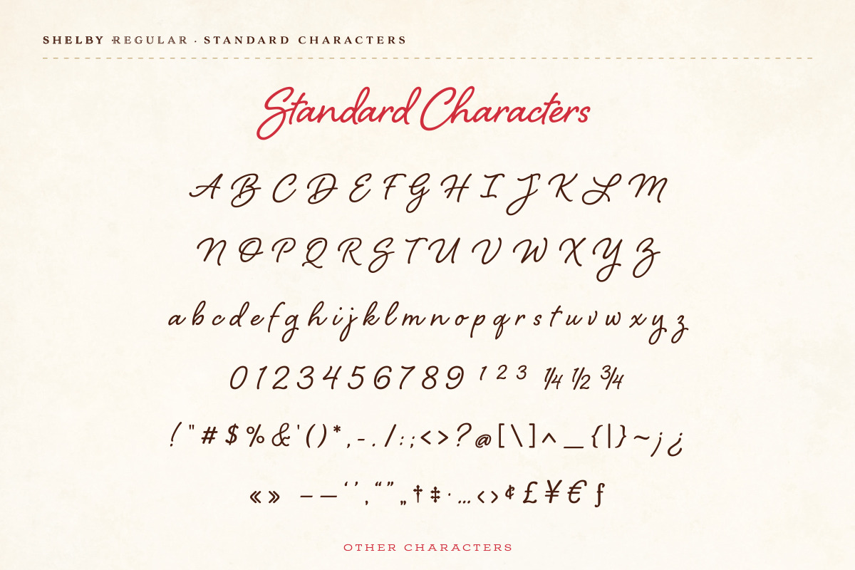 Shelby - Regular, a Script Font by Laura Worthington