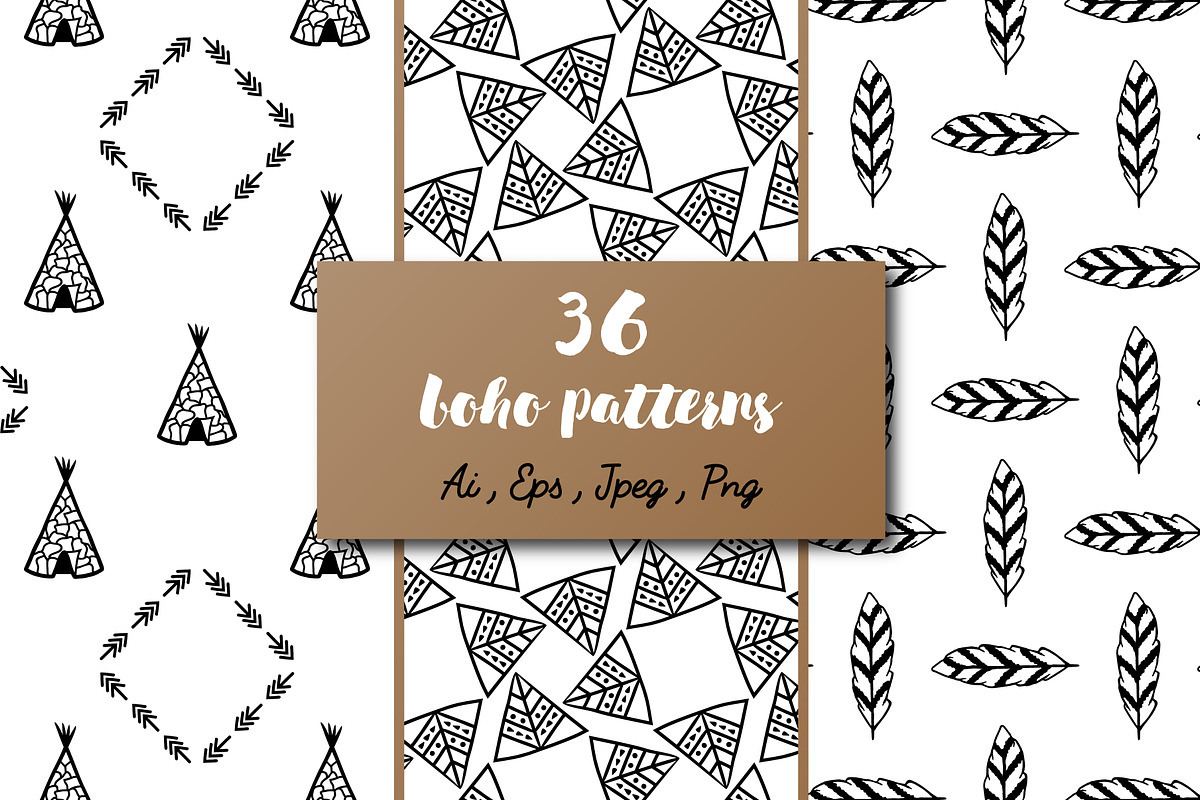 36 Boho patterns, a Pattern Graphic by Alla_Ri_Shop