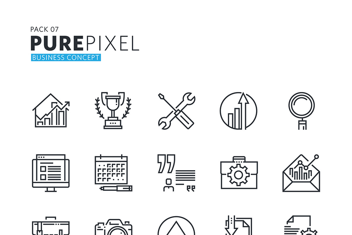Pure Pixel Icons, an Outline Icon by PureSolution