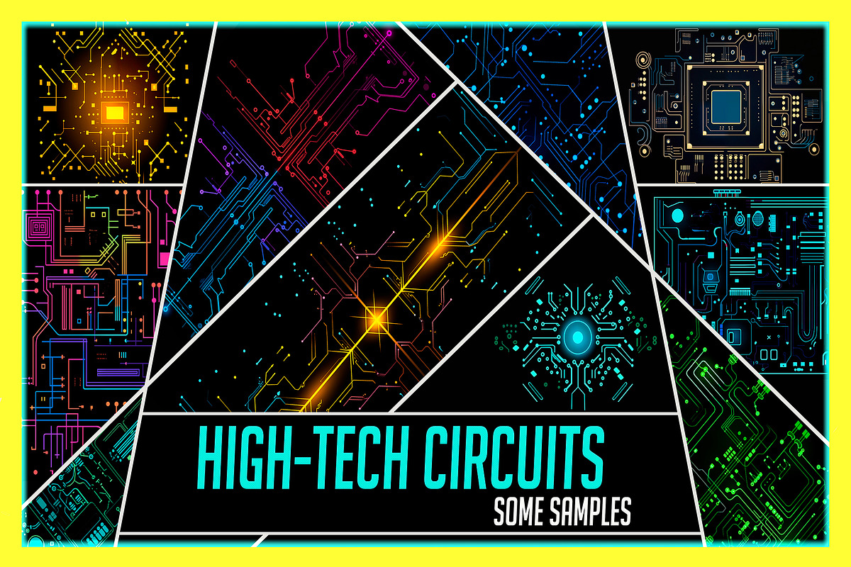 140+ High-Tech Circuits Overlays, an Object Graphic by Mikel Blazgad