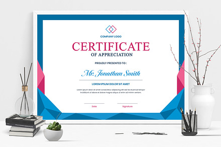 Certificate Template by Boostock | Creative Market