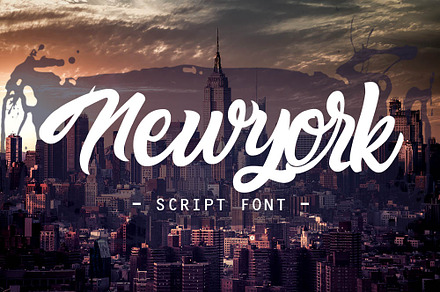 Brooklyn script font, a Script Font by fluffyartstudio