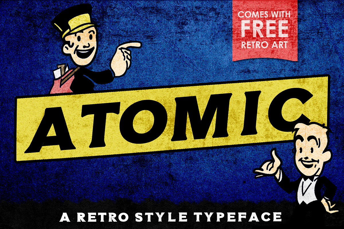 ATOMIC Typeface, a Serif Font by Dene Studios