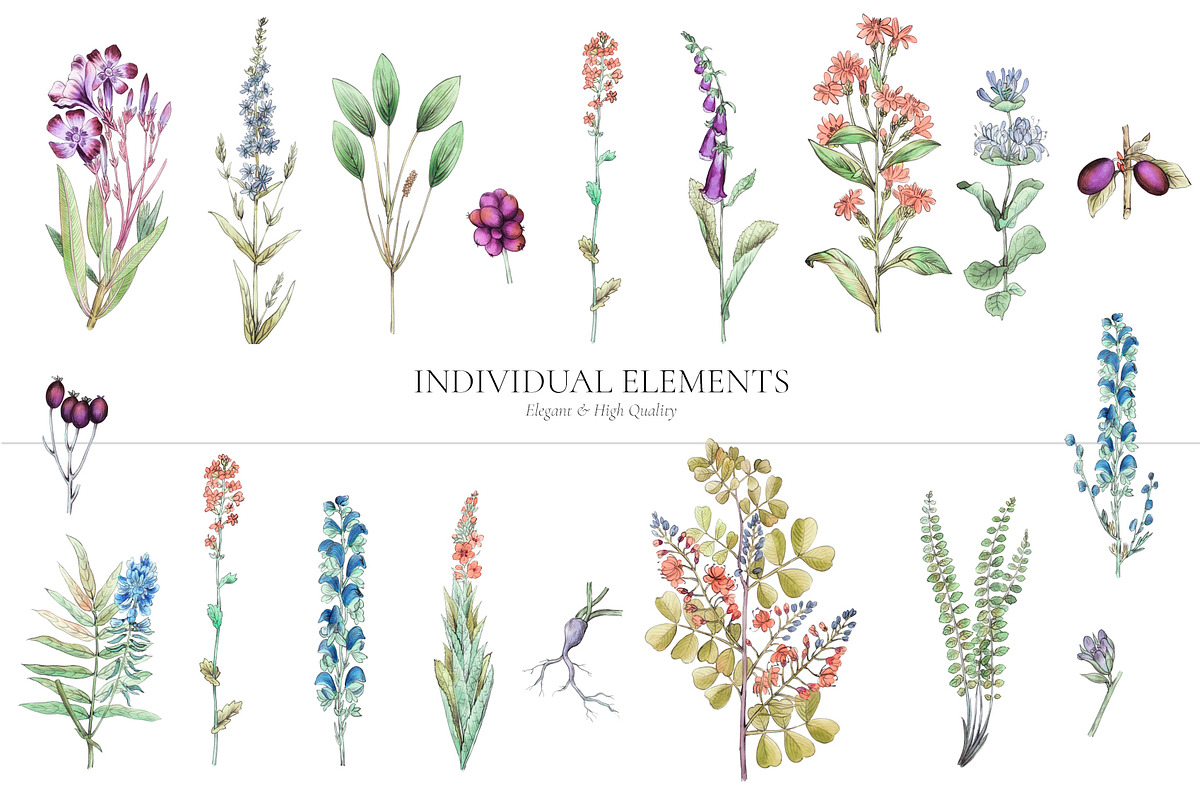 Meadow Seamless Patterns, a Pattern Graphic by Pink Linen