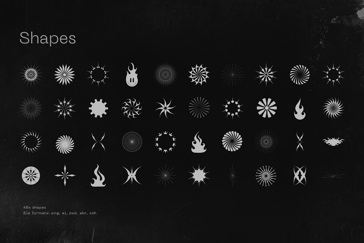 Grafica - Textures and Shapes Pack, a Texture Graphic by Inartflow