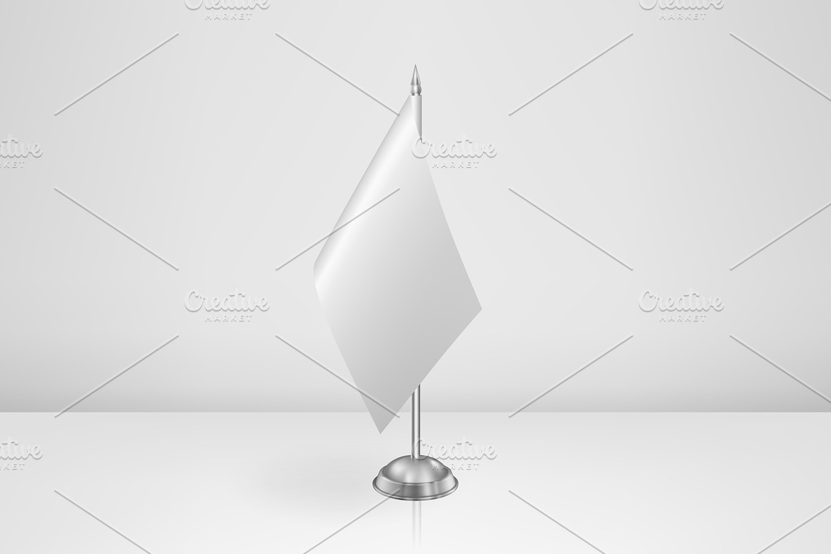Small table flag. Vector set., an Object Graphic by Gomolach