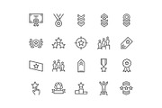 Line Ranking Icons, a Decorative Illustration by Davooda
