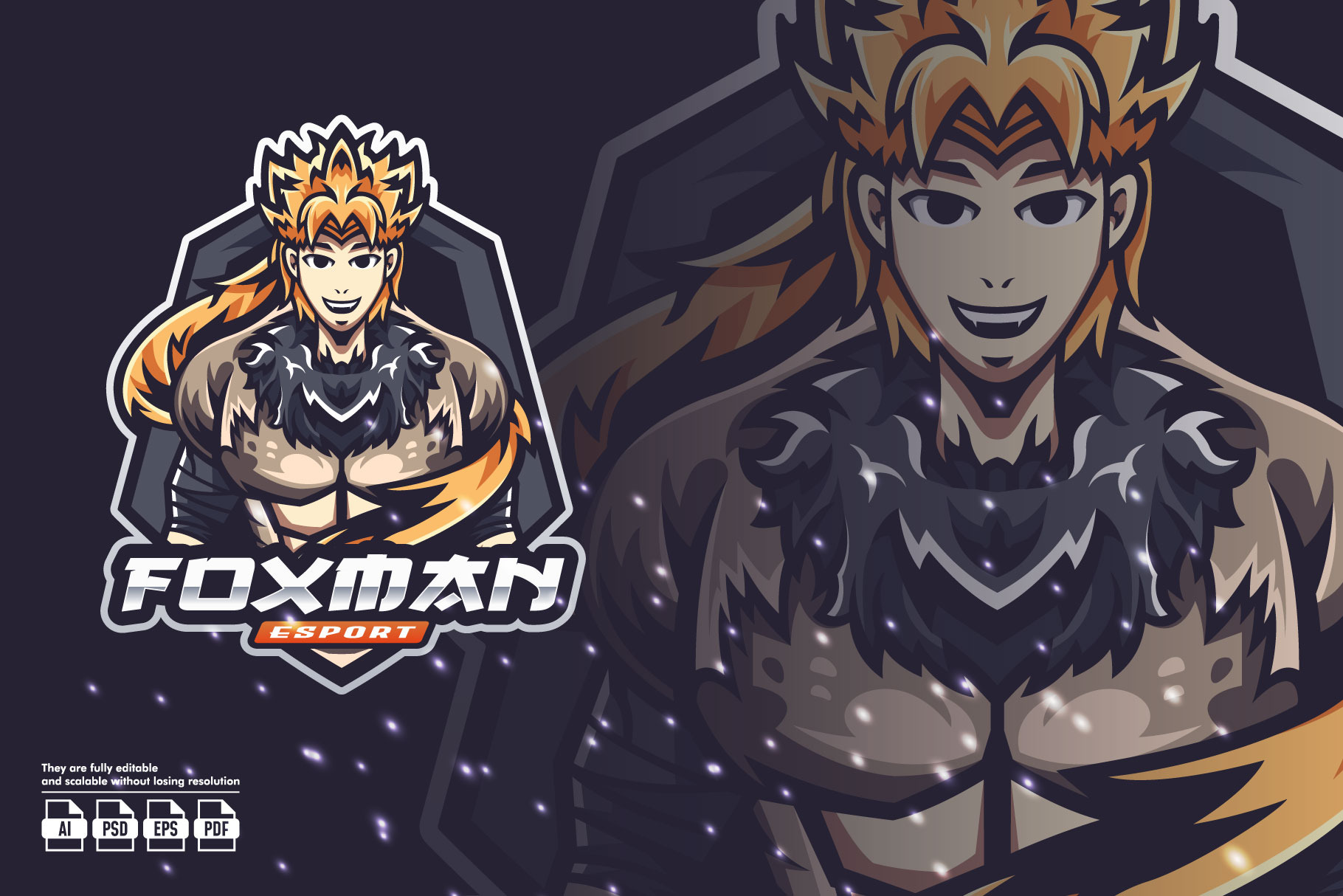 Fox Man Mascot Esport Logo | Branding & Logo Templates ~ Creative Market