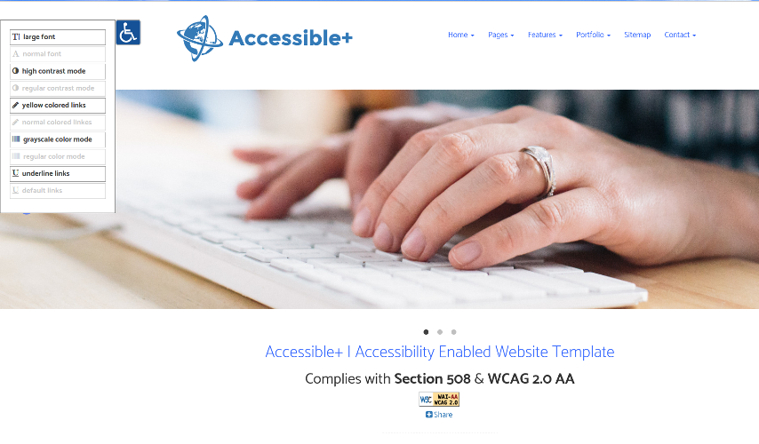 Accessible+ HTML Website Template, a Websites & App Template by ...