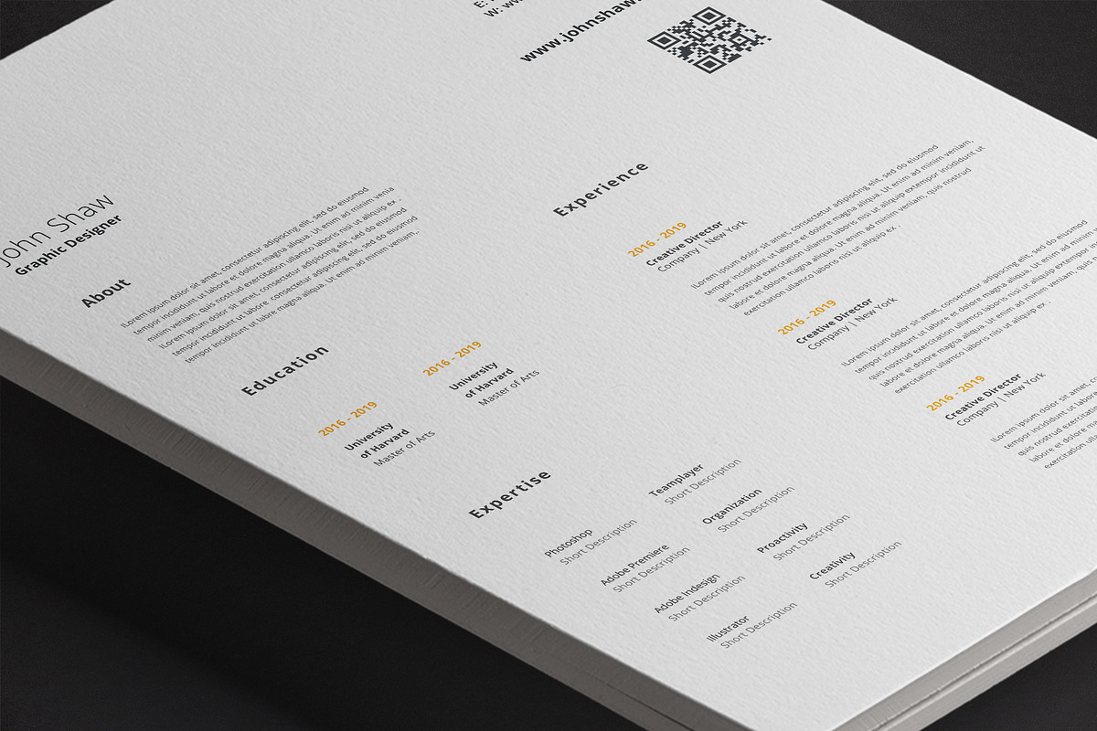 John Resume Template