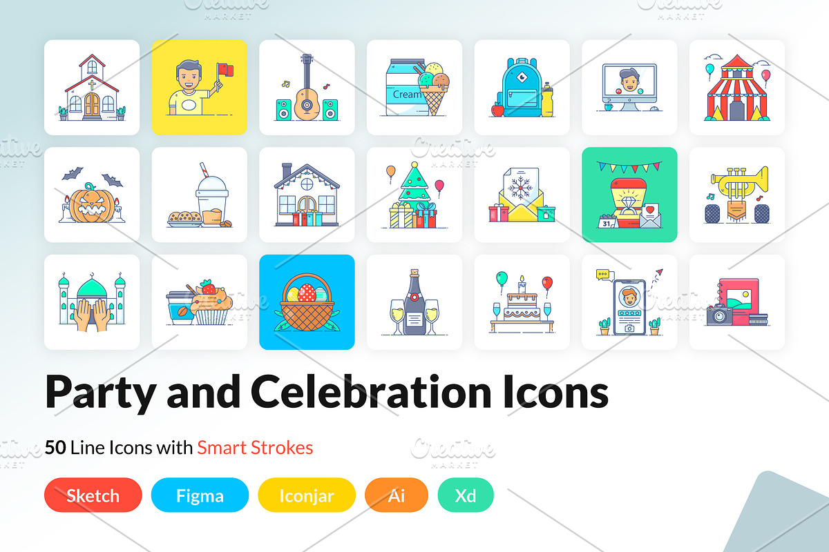 Party and Celebration Icons | Creative Market