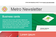 Metro Email Newsletter, a Websites & App Template by Crazyleaf