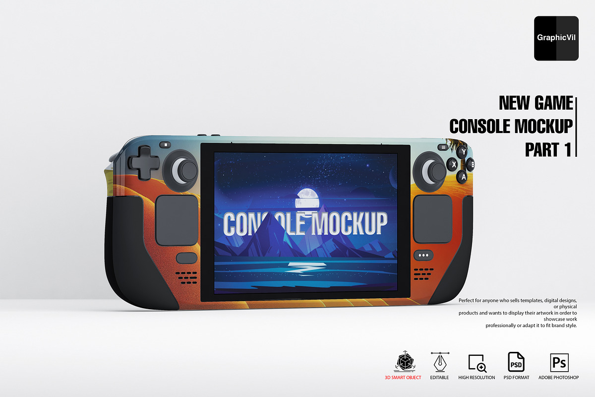 New Game Console Mockup Part 1 | Creative Market