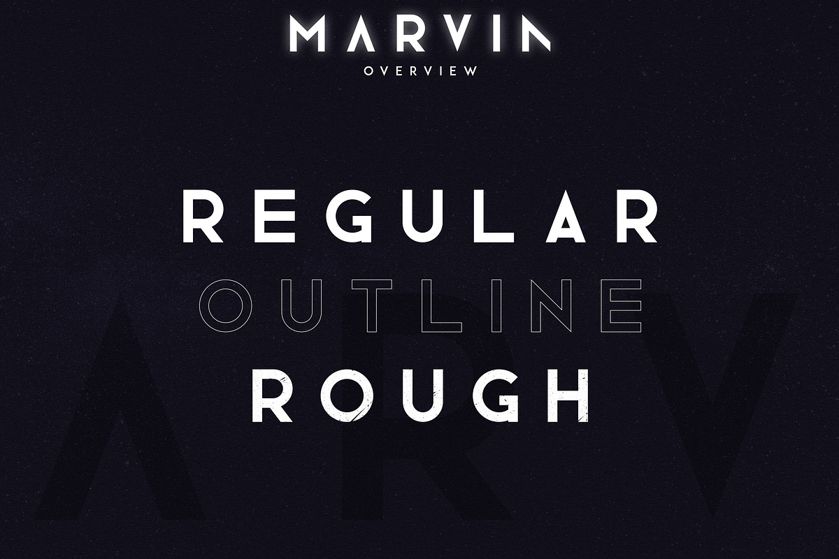 Marvin - 3 font styles
