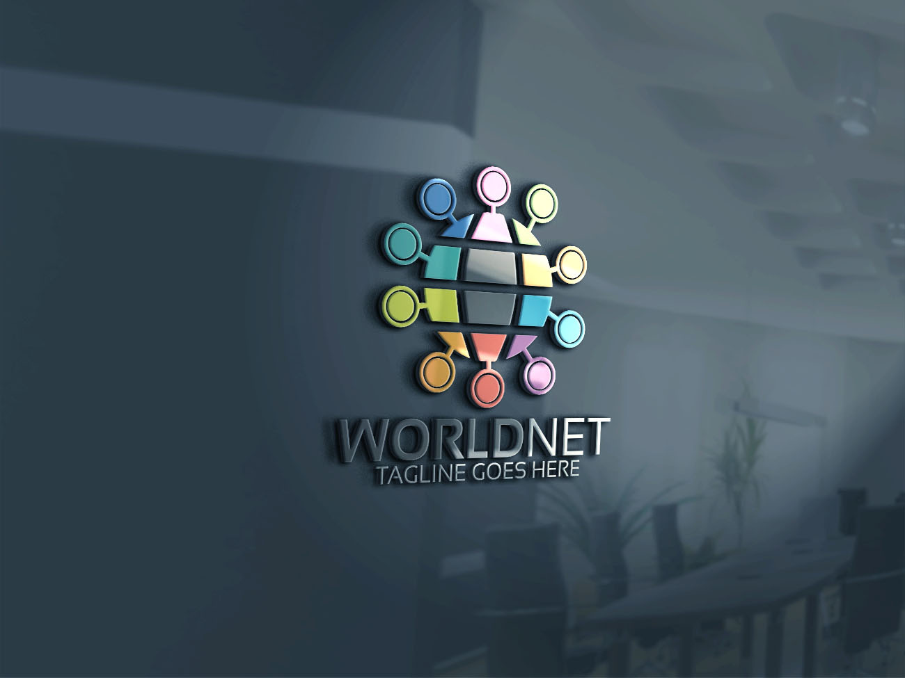 Worldnet Logo, a Branding & Logo Template by Josuf Media