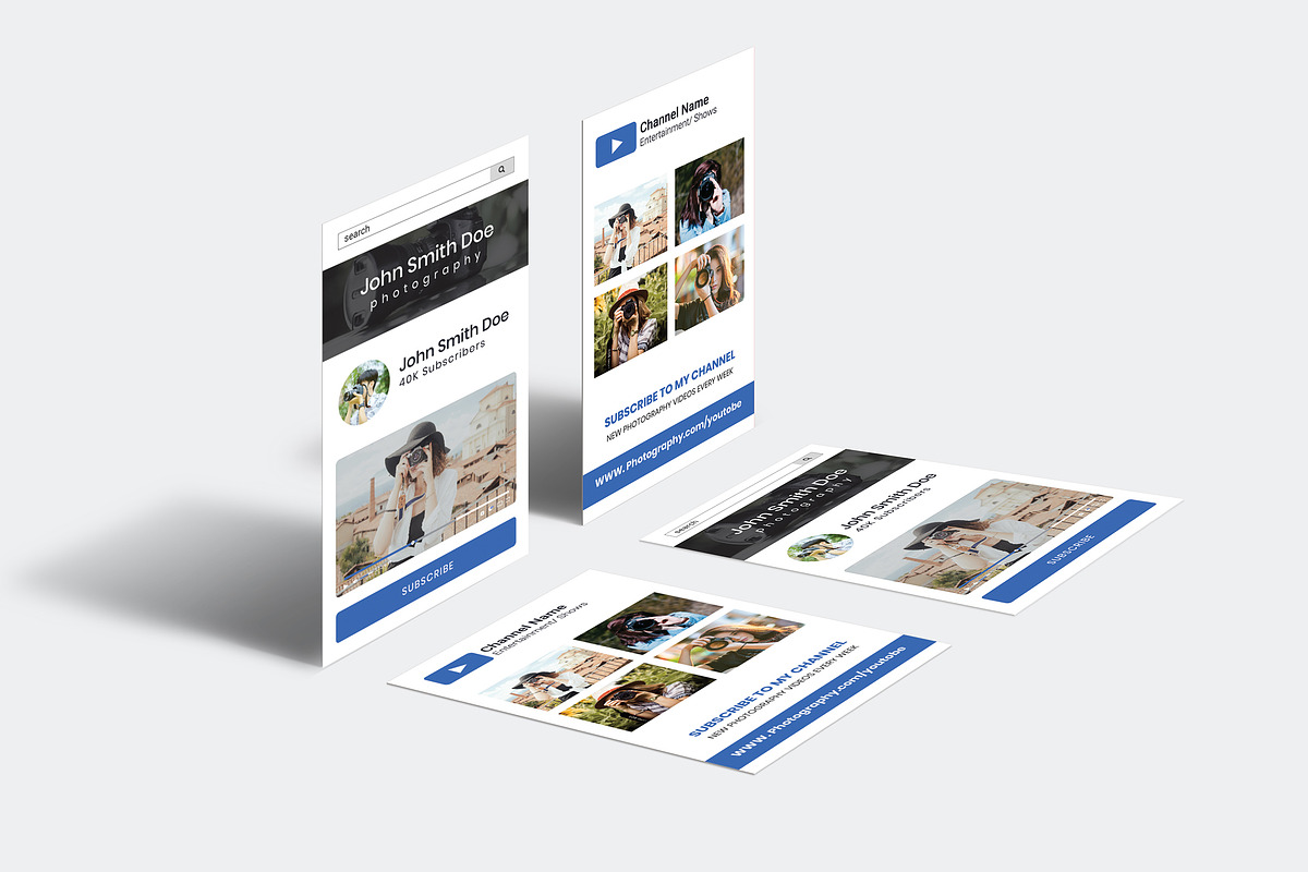 YouTube Business Card, a Business Card Template by UI_Expert