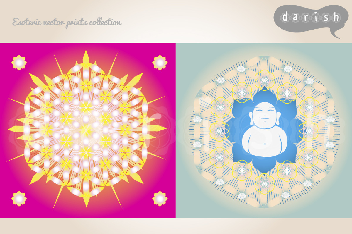 SACRED GEOMETRY PRINTS COLLECTION, an Illustration by Alena