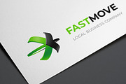 Fastmove Logo Two Crossed Arrows, a Branding & Logo Template by popskraft