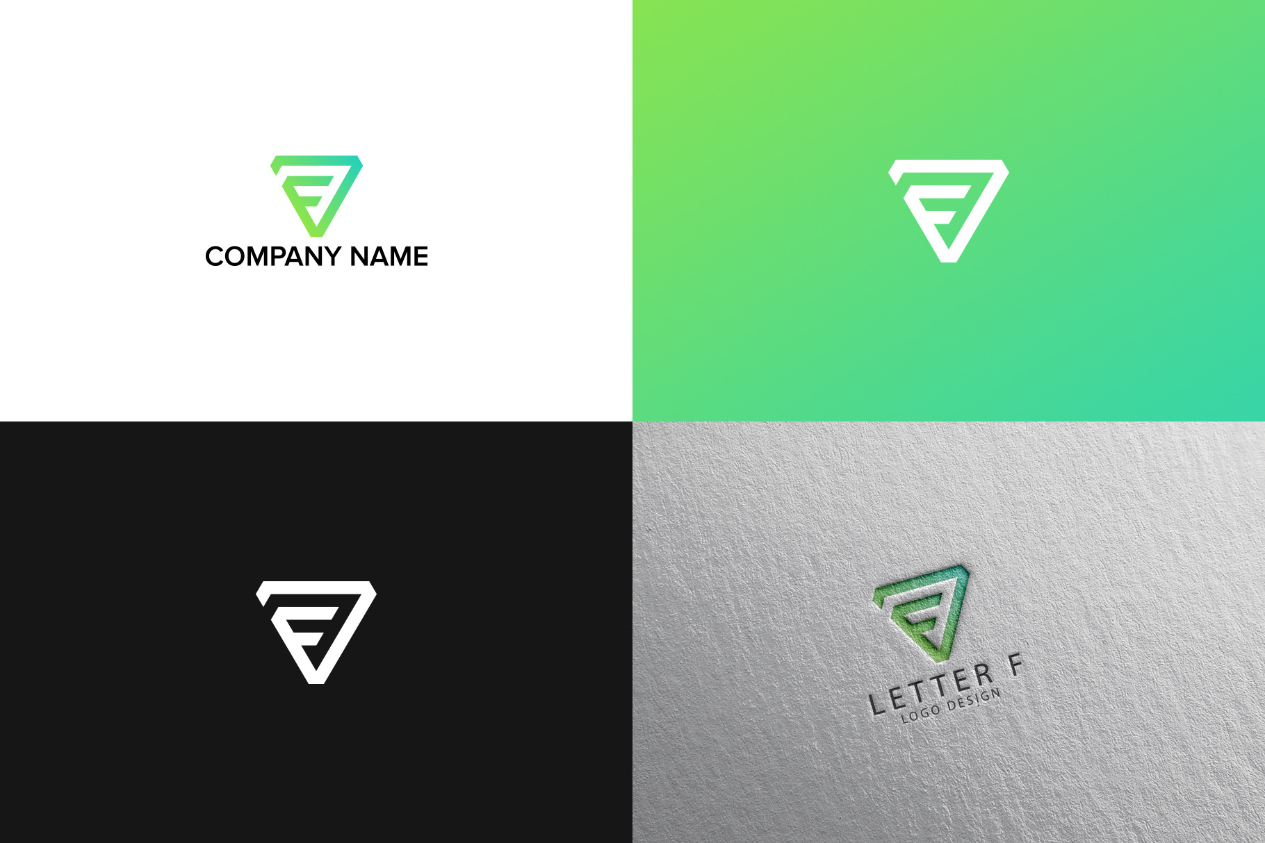 Letter F logo design, a Branding & Logo Template by GranzCreative
