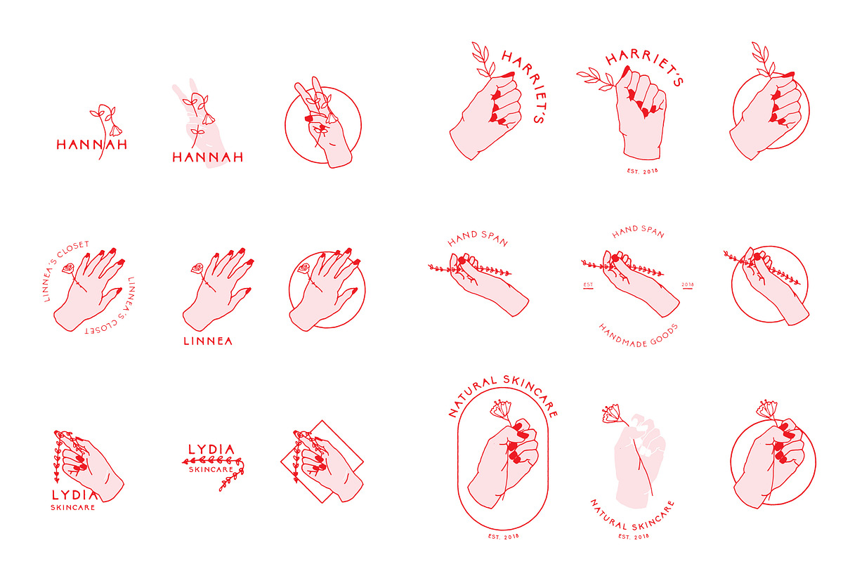 Hand to Hand Logo Templates, a Branding & Logo Template by Emma Make