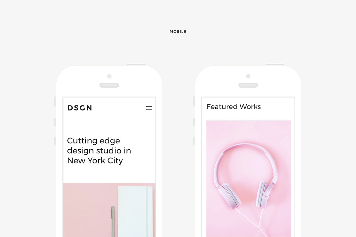 DSGN - Portfolio PSD Template, a Websites & App Template by Made By Larry