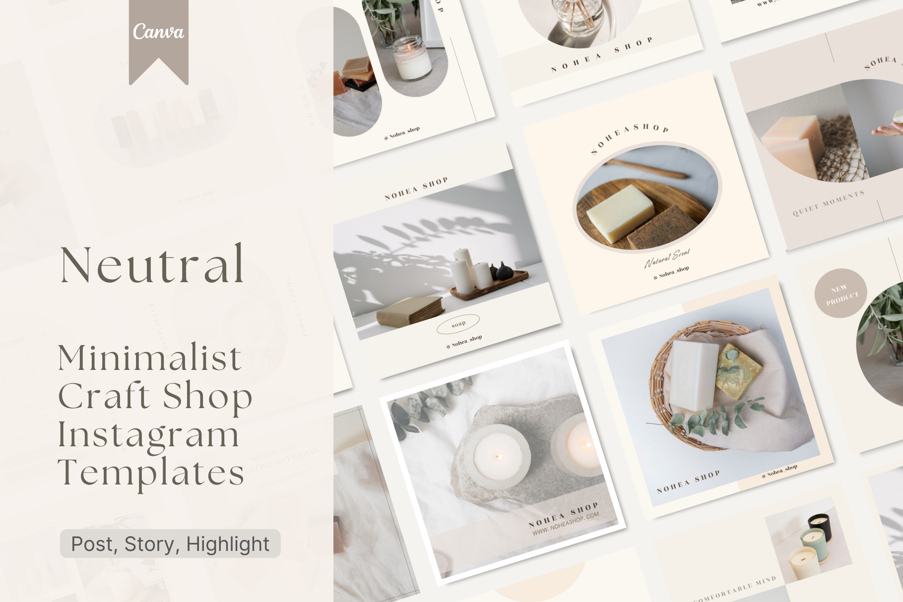 Minimalist Craft Instagram Templates