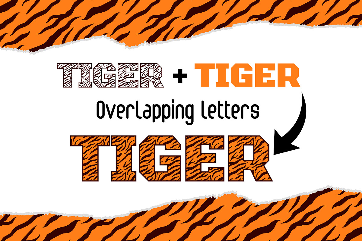 Bengal Tiger Decorative Font, a Serif Font by Fox7 By Rattana