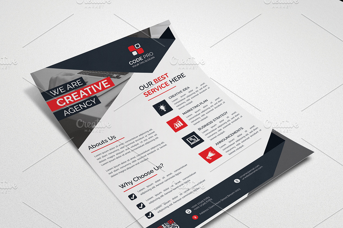 Flyers, a Flyer Template by pixelworkz