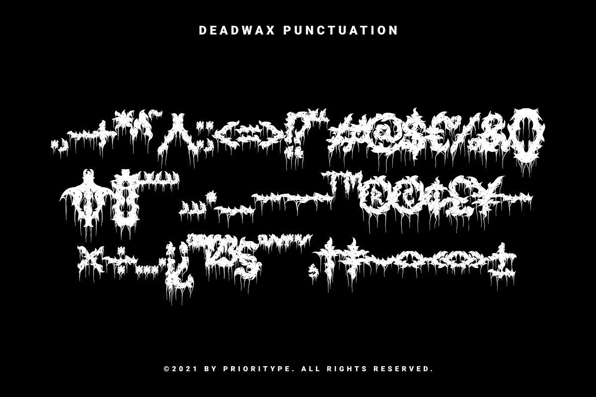 Deadwax - Death Metal Fonts, a Blackletter Font by Prioritype Co