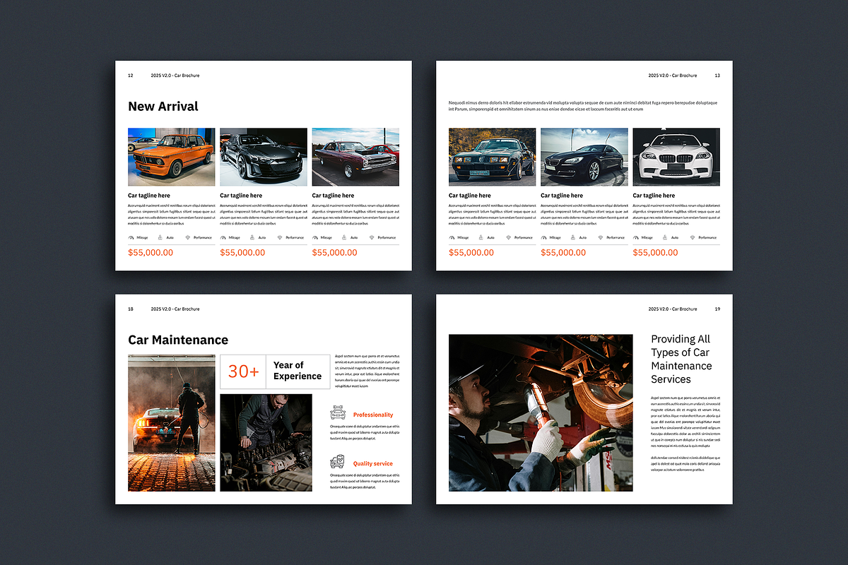 Car Brochure | Canva, InDesign, a Brochure Template by ArtisticLand ...