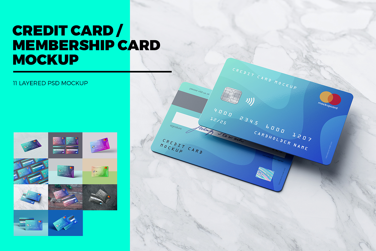 Credit Card / Membership Card MockUp, a Product Mockup by coloformia