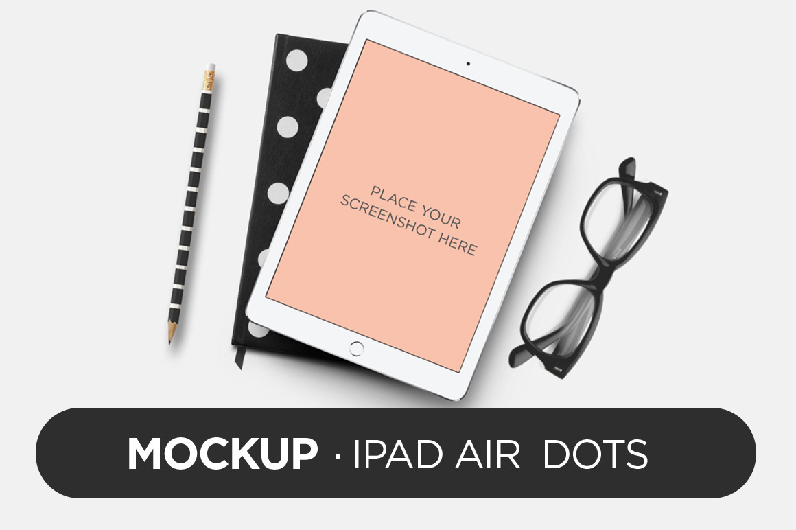 Mockup - iPad Air Dots, an iPad Mockup by tomodachi studio