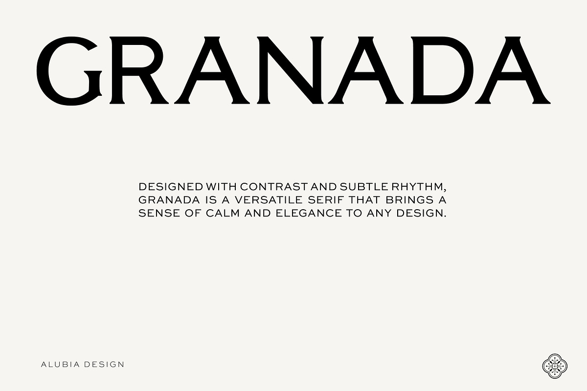 Granada - Editorial Serif, a Serif Font by Alubia design