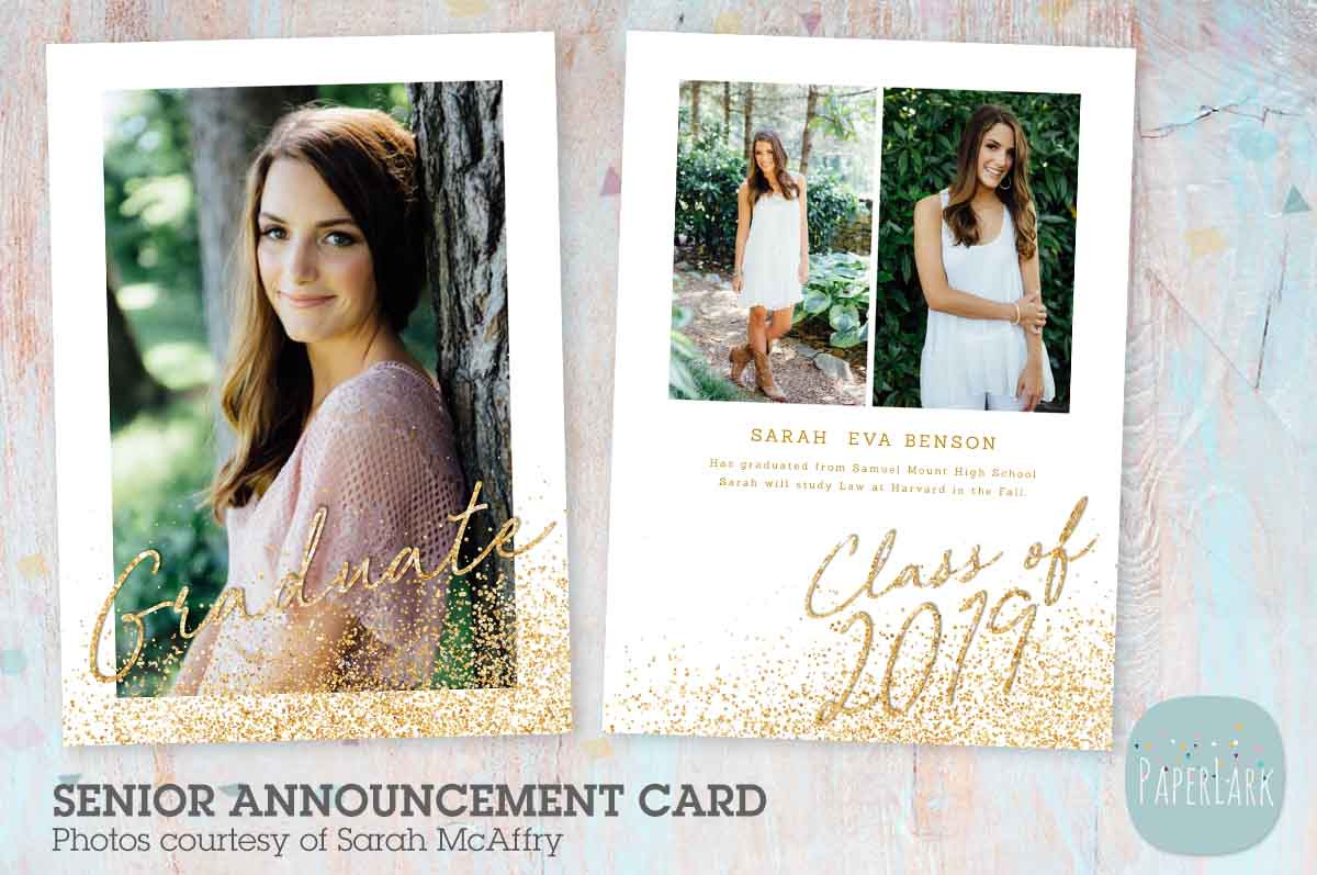 AG022 Senior Graduation Card, a Card Template by Paper Lark