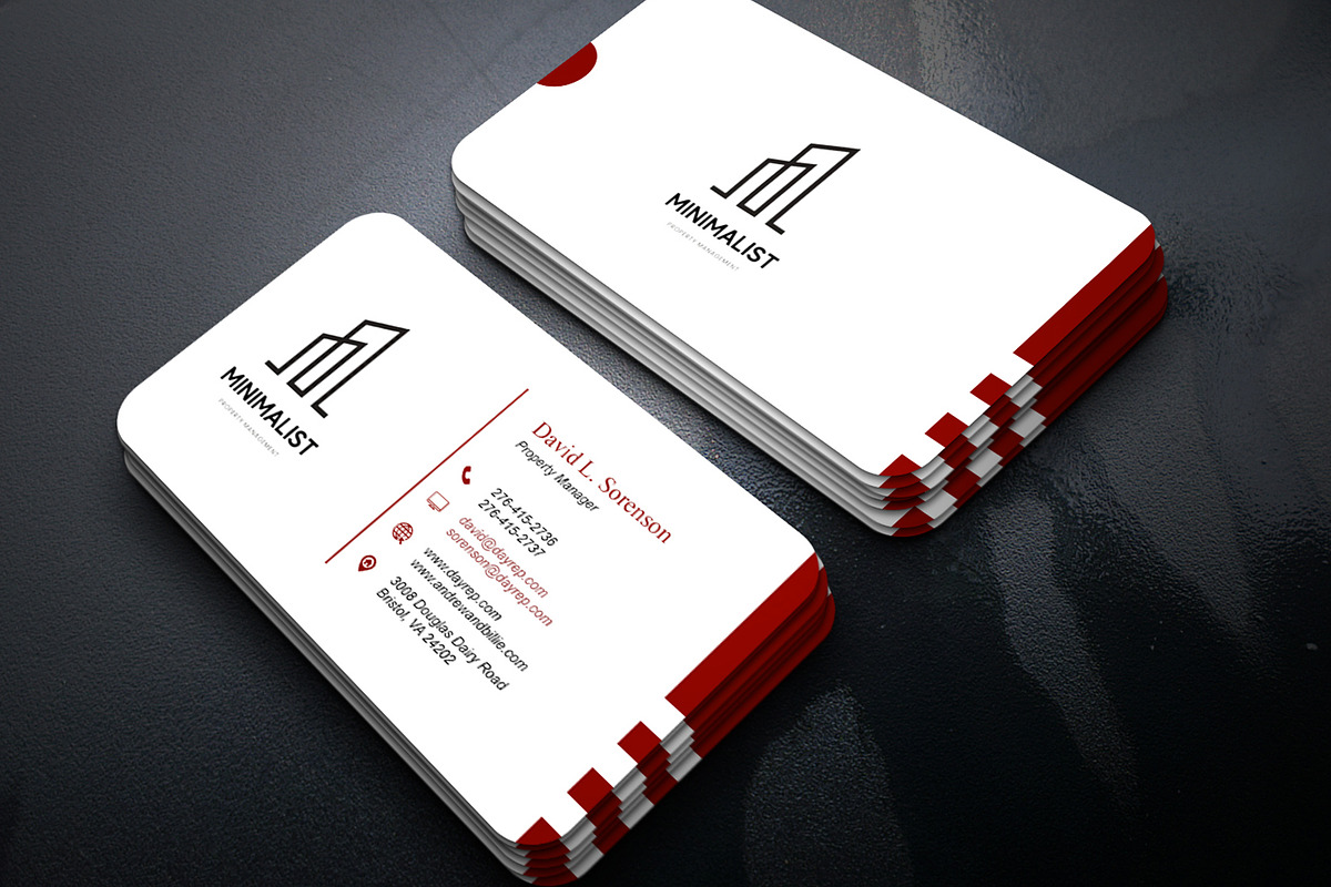 Profile Layout Card PSD Template